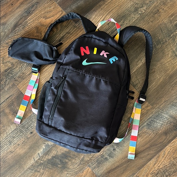 Nike | Bags | Nike Black Backpack With Vibrant Accents | Poshmark